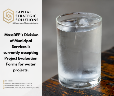 Deadline Approaches for MassDEP SRF Solicitation of 2025 Drinking and ...